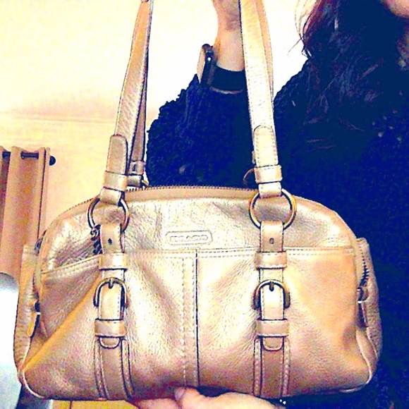 Coach | Bags | Metallic Gold Coach Handbag | Poshmark